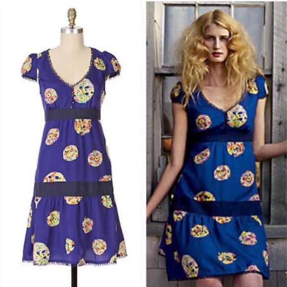 Anthropologie | Dresses | Anthro Maeve Lighthouse Route Printed Dress ...